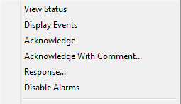Alarms Guide - Perform an Action on an Alarm